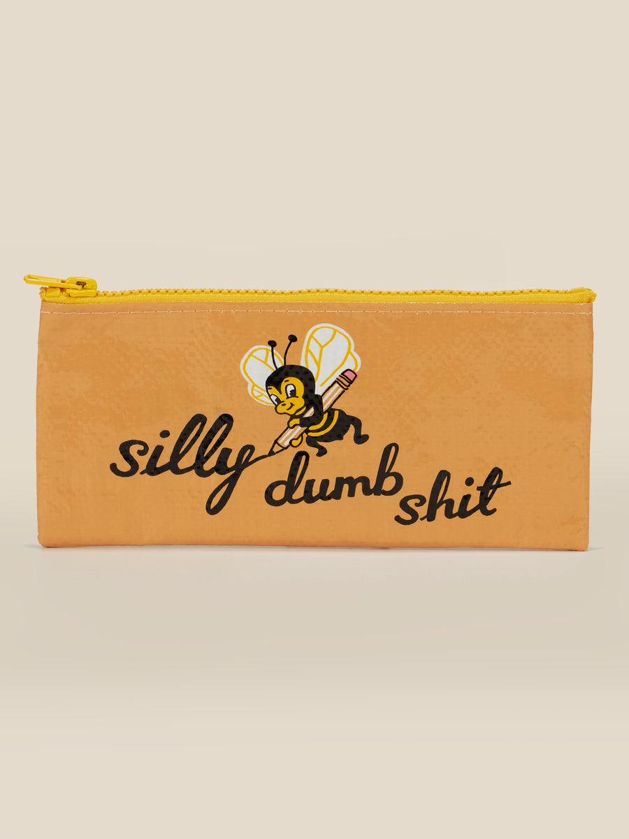 Silly Dumb Shit Pencil Case – Blue Q